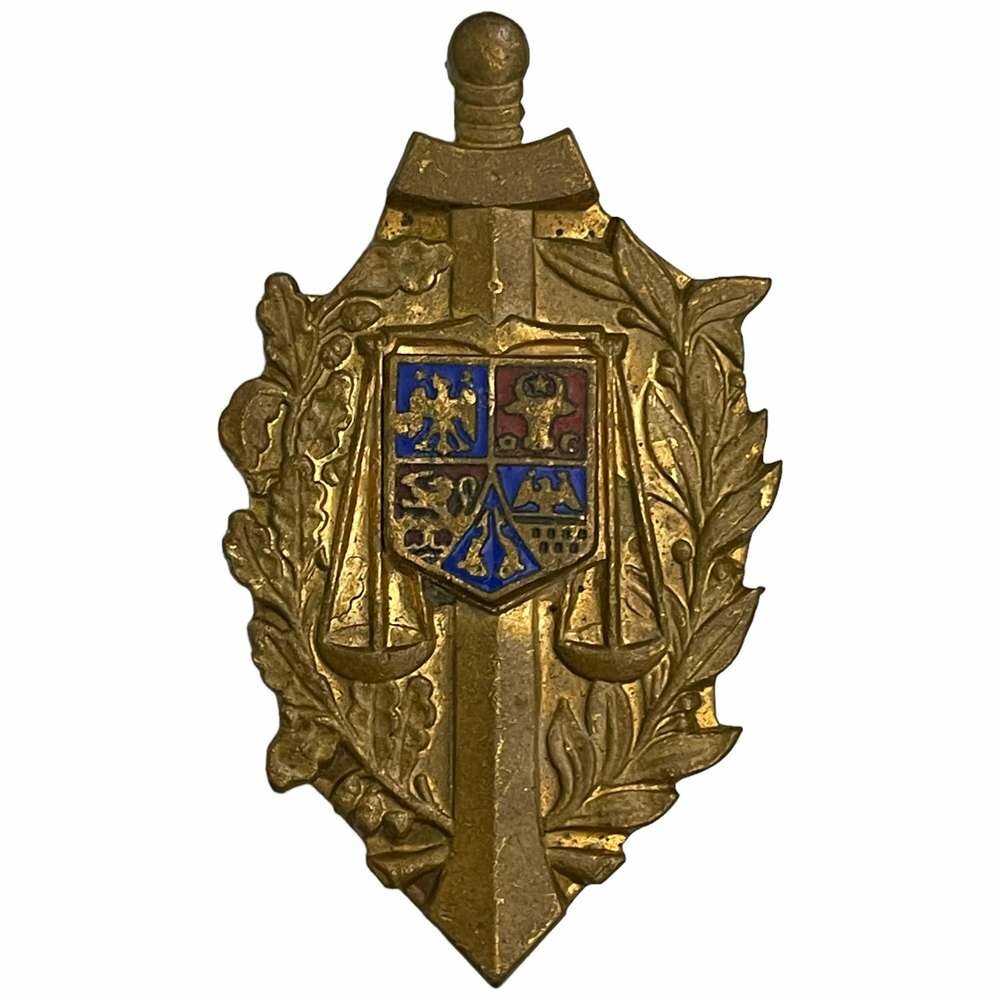 Знак "За окончание юридической академии" Румыния 1991-2000 гг.