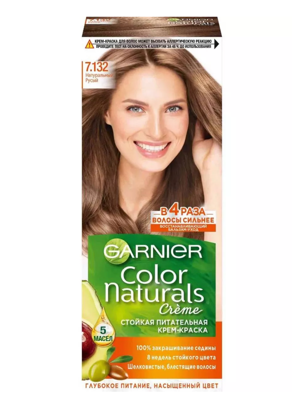 Гарнье / Color Naturals Creme Крем-краска для волос 7.132 Натуральный русый 110 мл