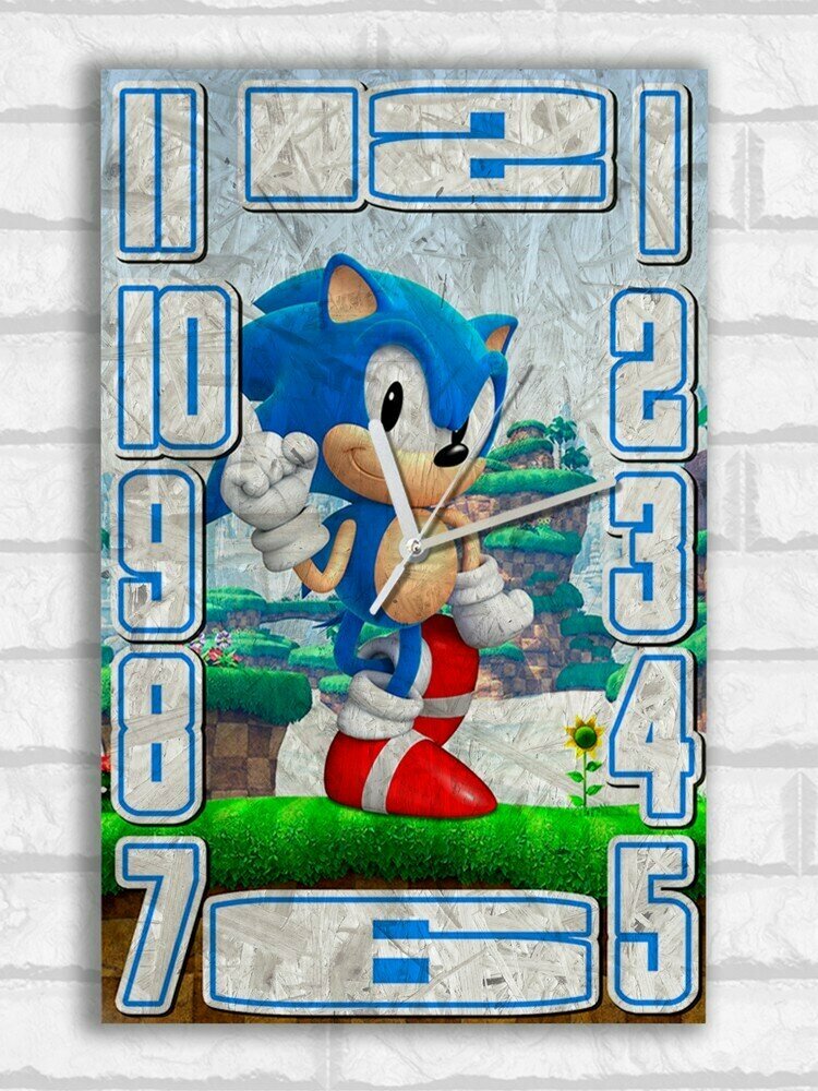 Настенные бесшумные часы ОСП, игра Sonic 3 - 729