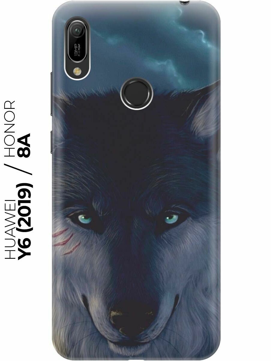 Чехол - накладка ArtColor для Huawei Y6 (2019) / Honor 8A / Honor 8A Pro с принтом "Взгляд волка"
