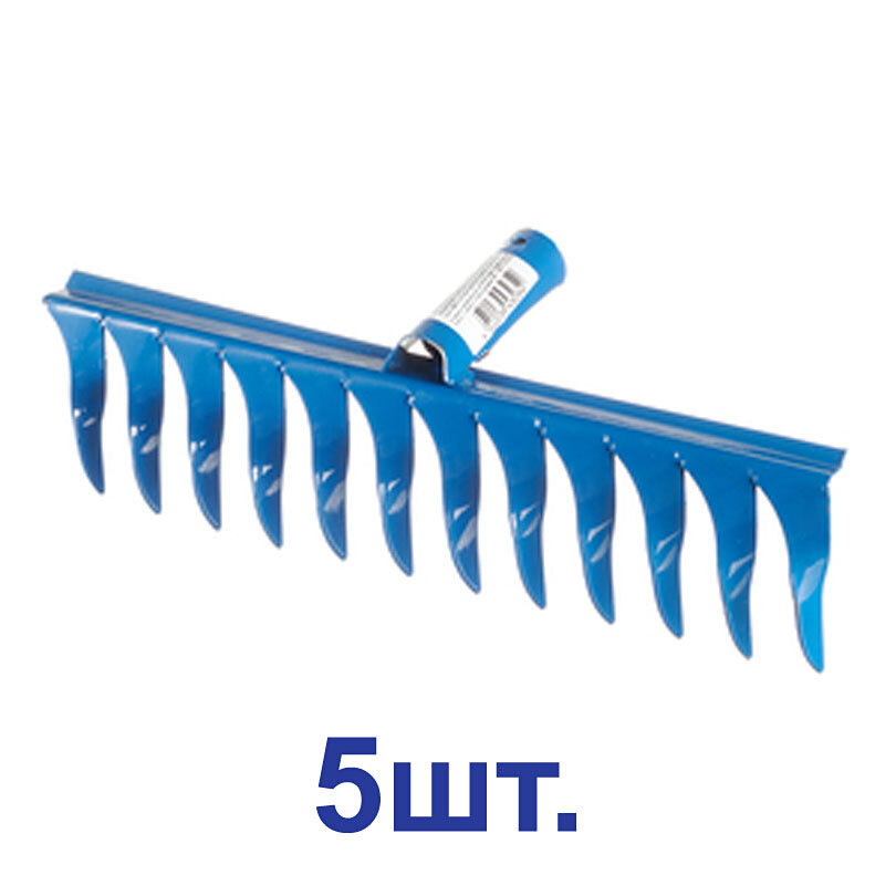 Грабли металлические 12 зубьев витые (5 шт.)