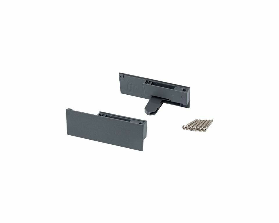 Комплект внутренних креплений Firmax высота 84 мм (Держатели передней панели, заглушки) для ящика Smartline, антрацит