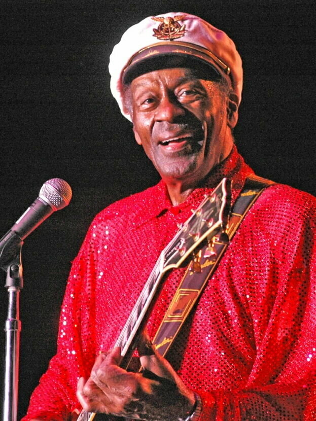 Плакат, постер Chuck Berry, Чак Берри на бумаге, размер 21х30см