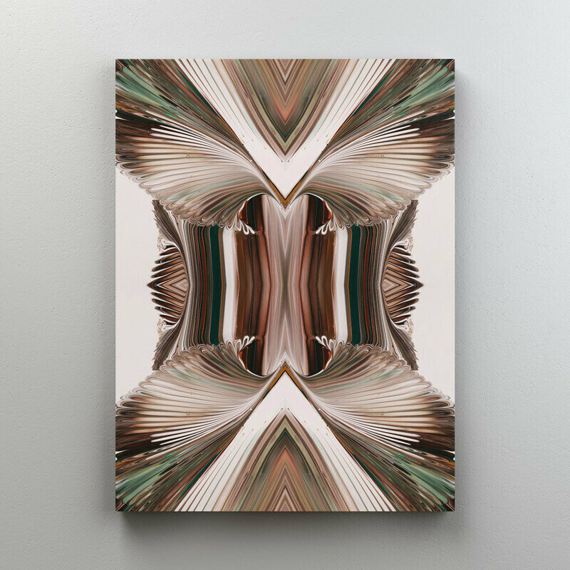 Интерьерная картина на холсте "Грани драгоценного камня - абстракция" размер 30x40 см