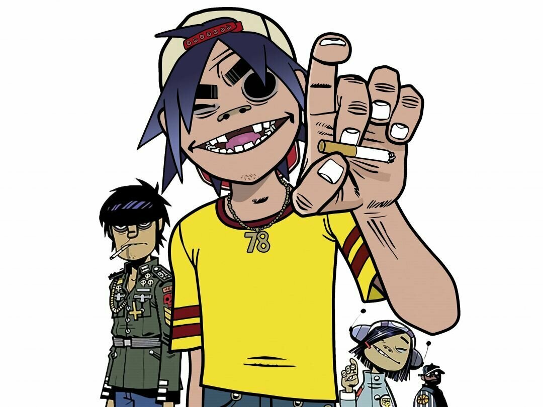 Плакат, постер Гориллаз/Gorillaz на бумаге, размер 42х60см