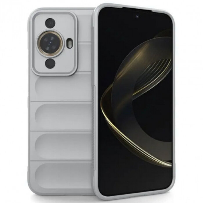Flex Silicone Противоударный чехол для Huawei Nova 11 4G с защитой камеры и микрофиброй