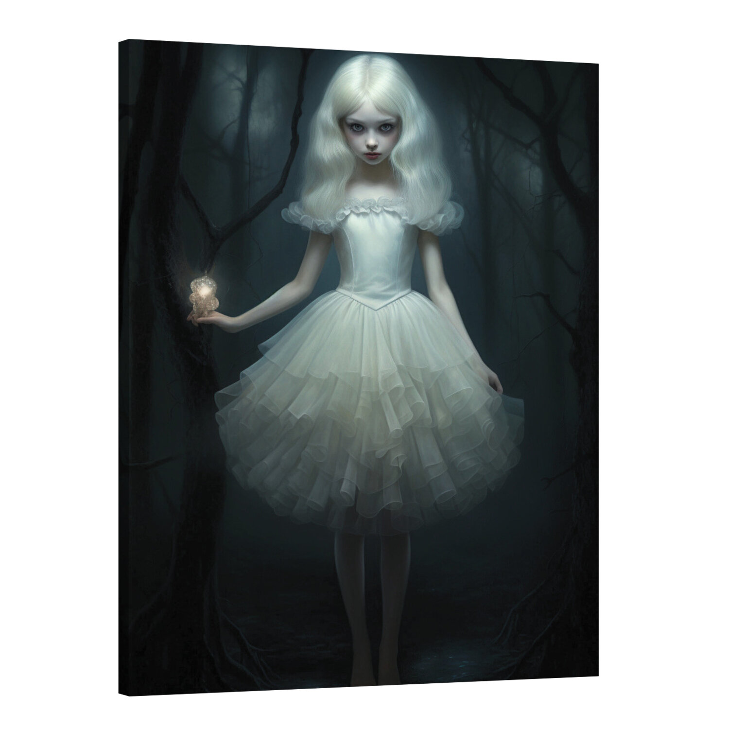 Интерьерная картина 50х70 "Кукла в тумане"