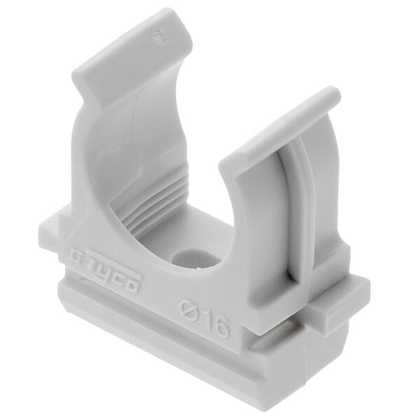 Держатель К01216 для труб 16мм под монтажный пистолет Рувинил (150 шт. в комплекте)