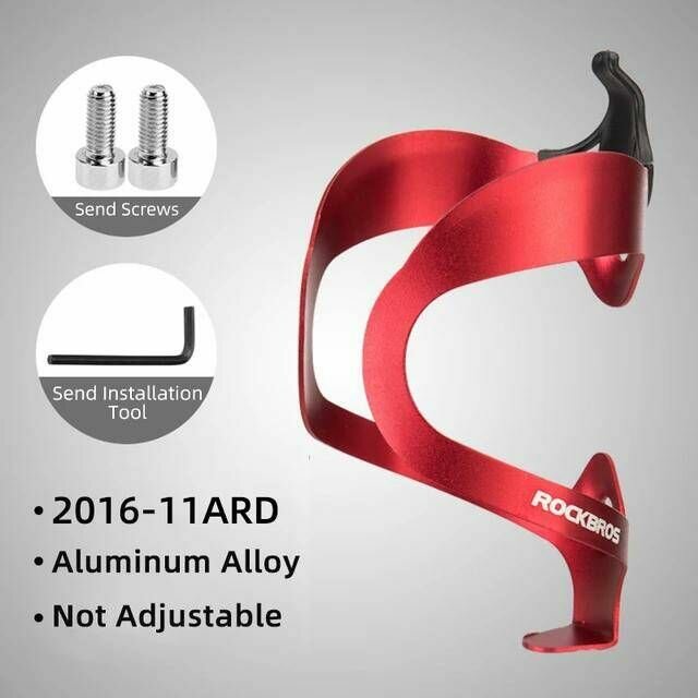 Флягодержатель для велосипеда ROCKBROS, красный, алюминий (2016-11ARD)