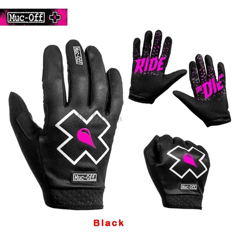 Muc-Off перчатки черные L для мото, вело, BMX