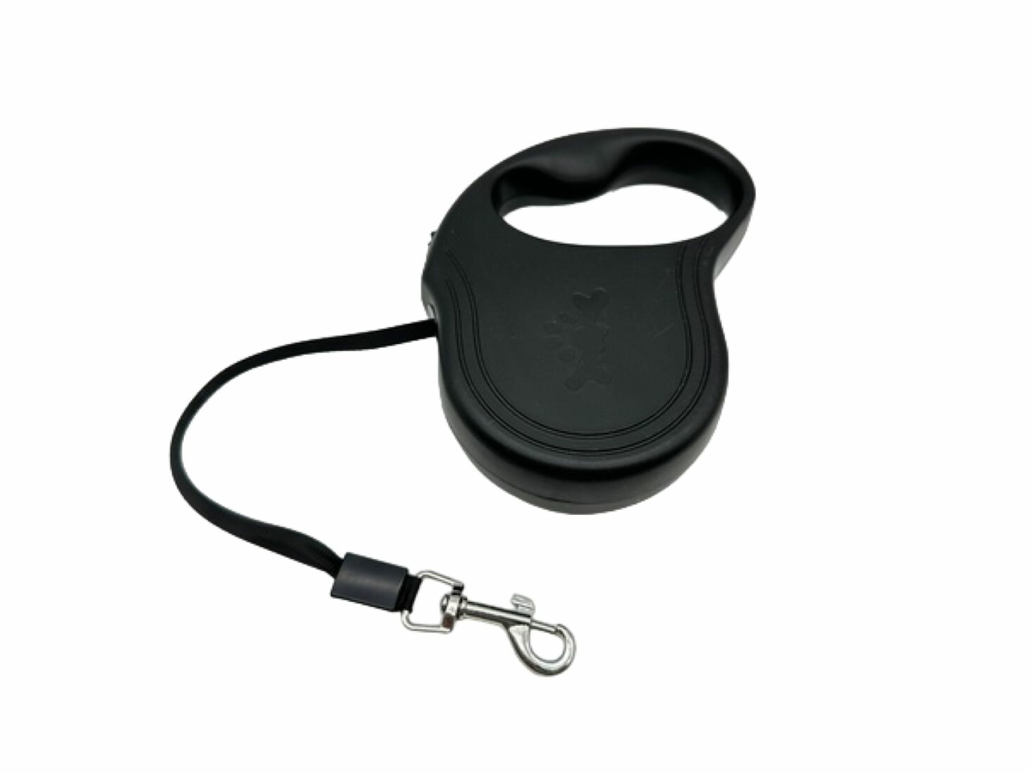Поводок- рулетка для собак "Веселый Песик" XS 5 метров, черный