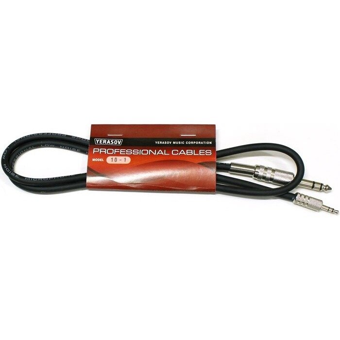 Кабель аудио 1xMini Jack - 1xJack Yerasov 10 1.0m