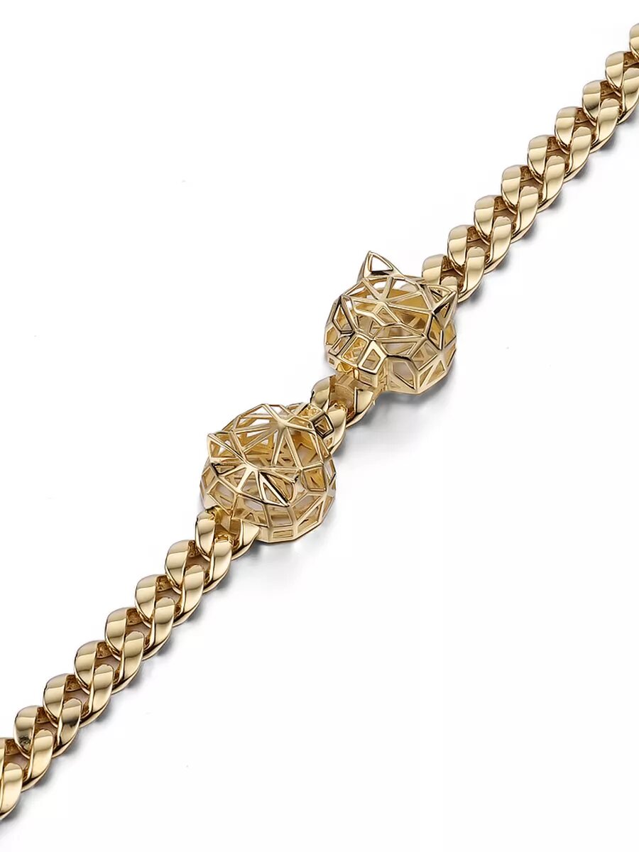 Браслет, желтое золото, 585 проба