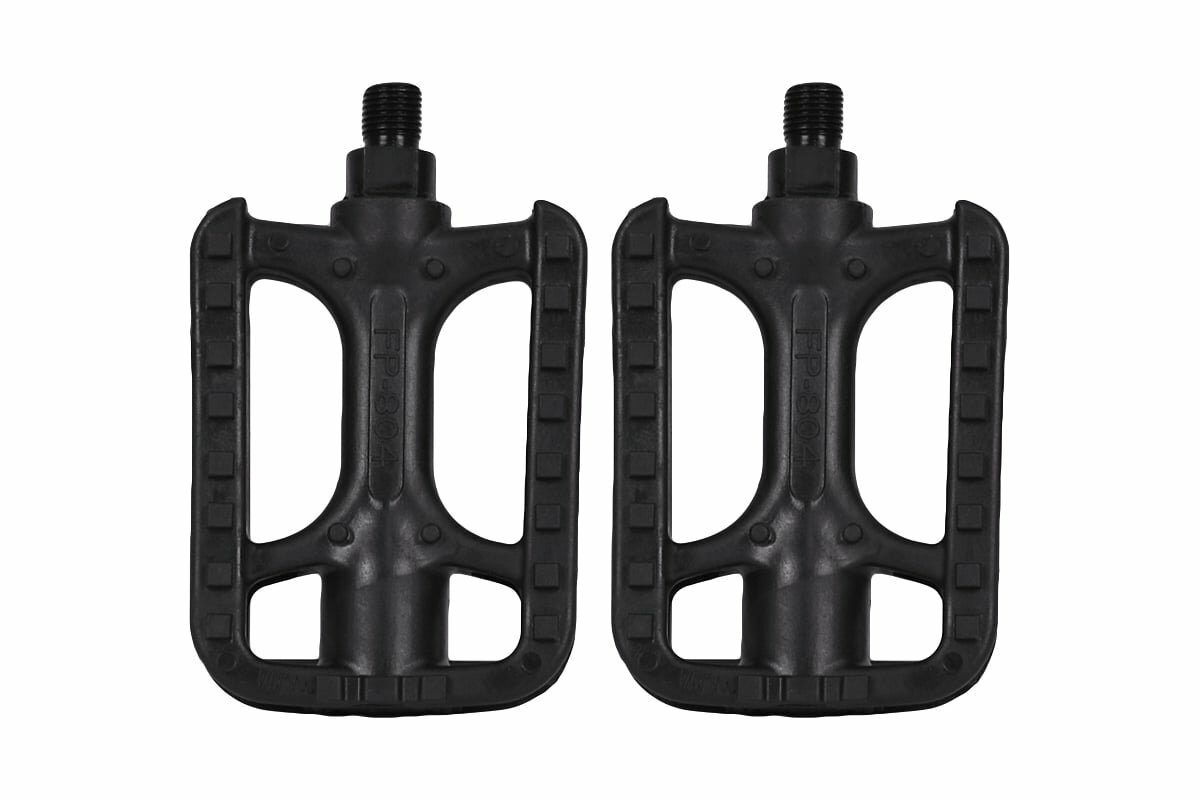 Feimin FP-804 педали 113x78 мм, 1/2, пластиковая база, стальная ось 12 мм, чёрные, комфорт