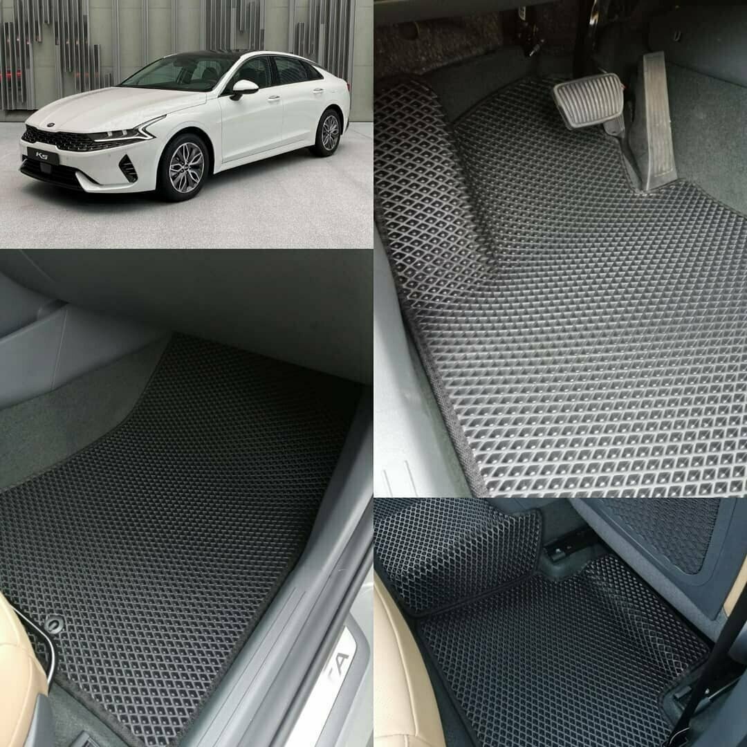 Автомобильные Коврики EVA (ЭВА) на KIA K5 (для России), комплект в салон