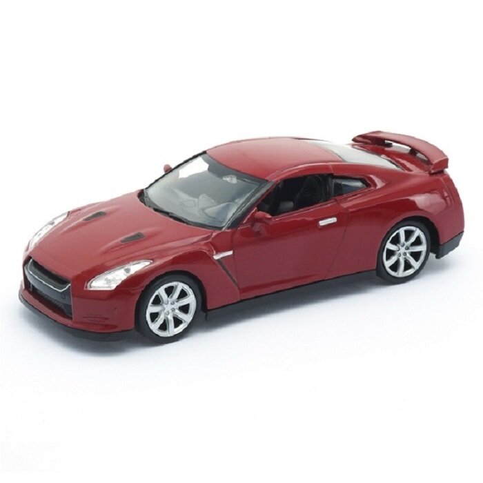 Модель машины 1:38 Nissan GTR Welly бордовый 43632
