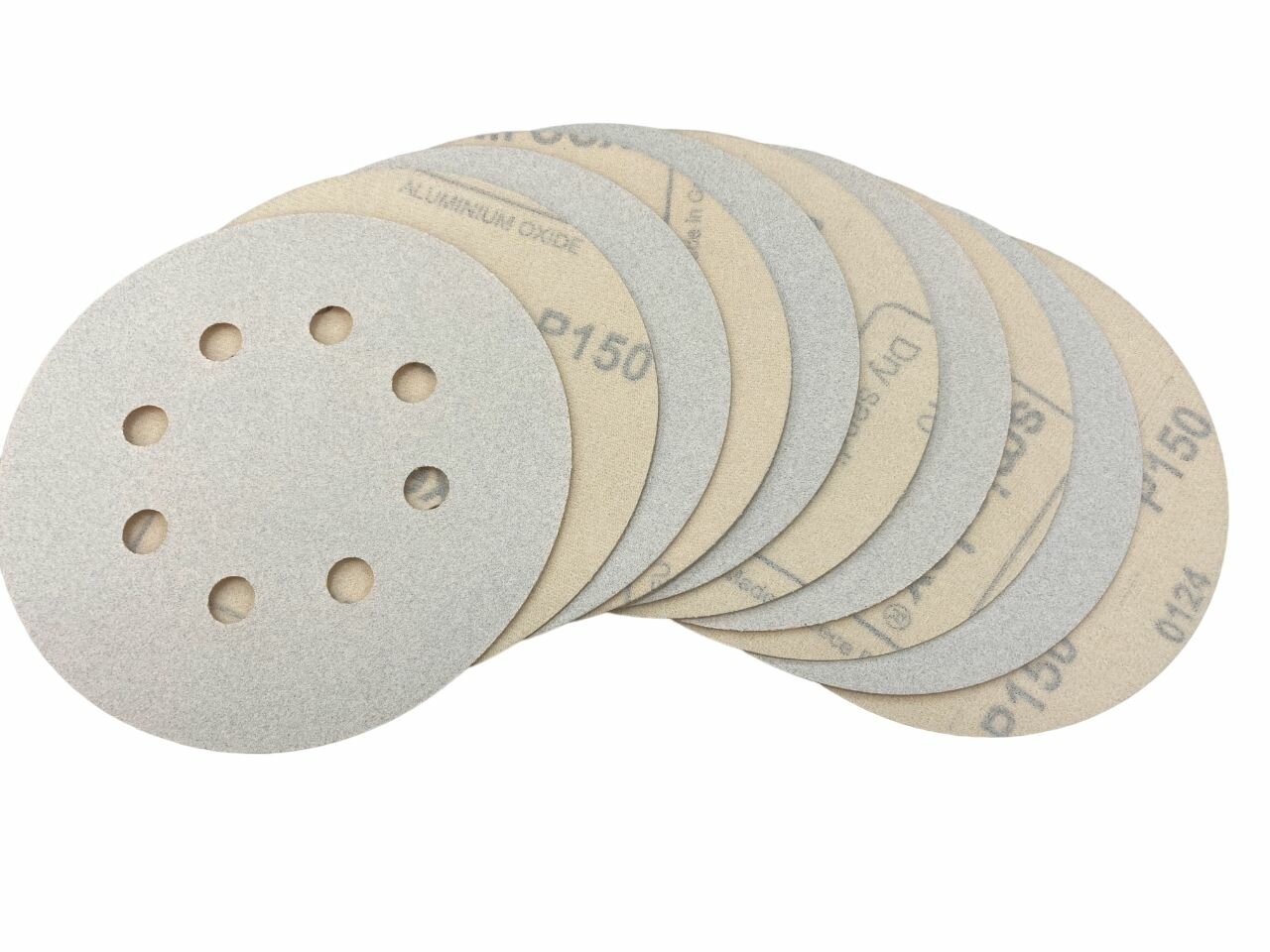 Круг шлифовальный Smirdex 510 White Line, 125 мм, 8 отверстий, оксид алюминия P150 (10 шт.)