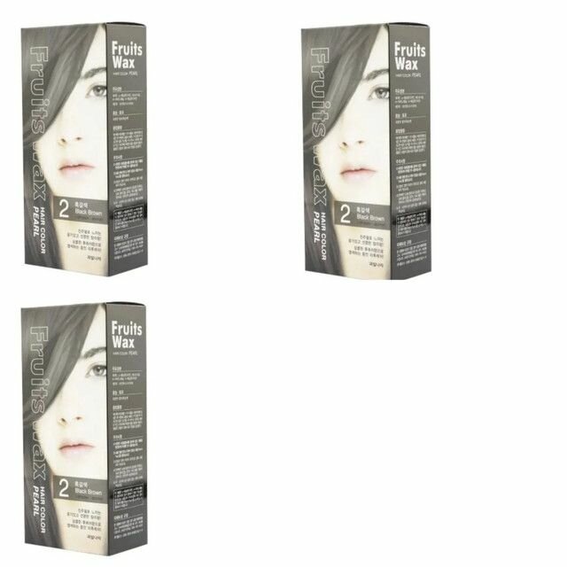 WELCOS Краска для волос Fruits Wax Pearl Hair Color #02 60 мл, 3 шт
