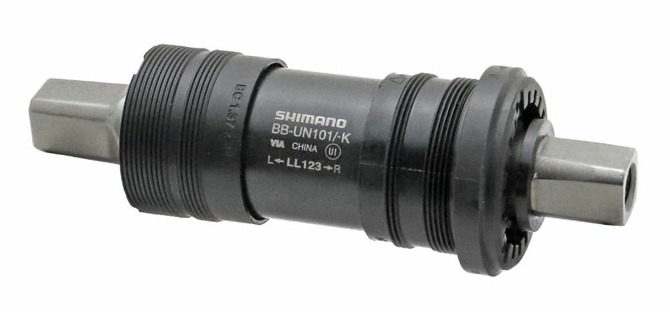 Каретка SHIMANO BB-UN101 под квадрат, вал 123мм, база 68мм.