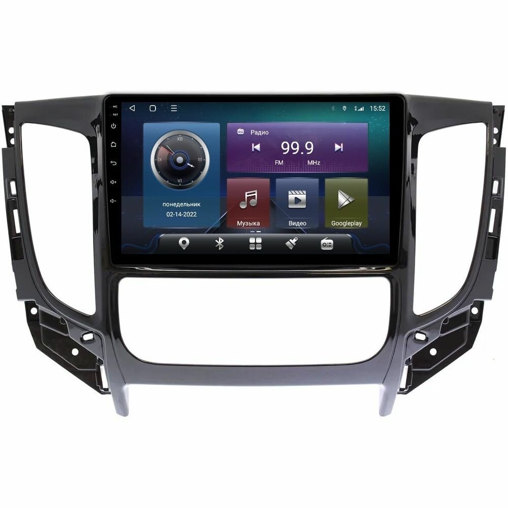 Магнитола CRS-300 Mitsubishi Pajero Sport 3 2015-2021 (для авто с МКПП), L200 V 2014-2020 - Android 13 - Процессор 8 ядер - Память 6+128Gb - Carplay - DSP 36 полос - 4G(Sim)