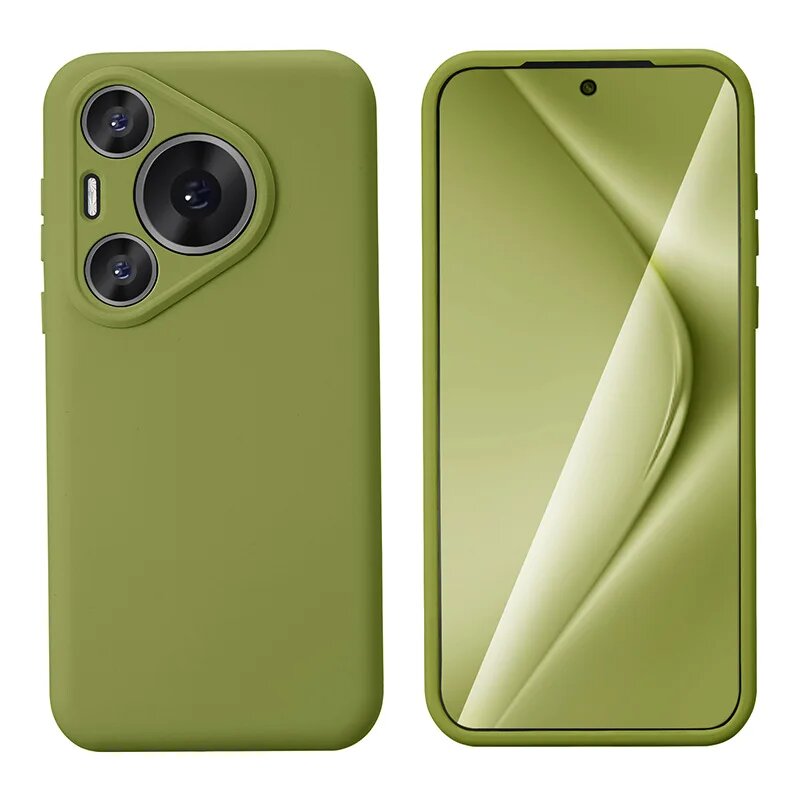 Чехол Huawei Pura 80 Bean Green, жидкий силикон