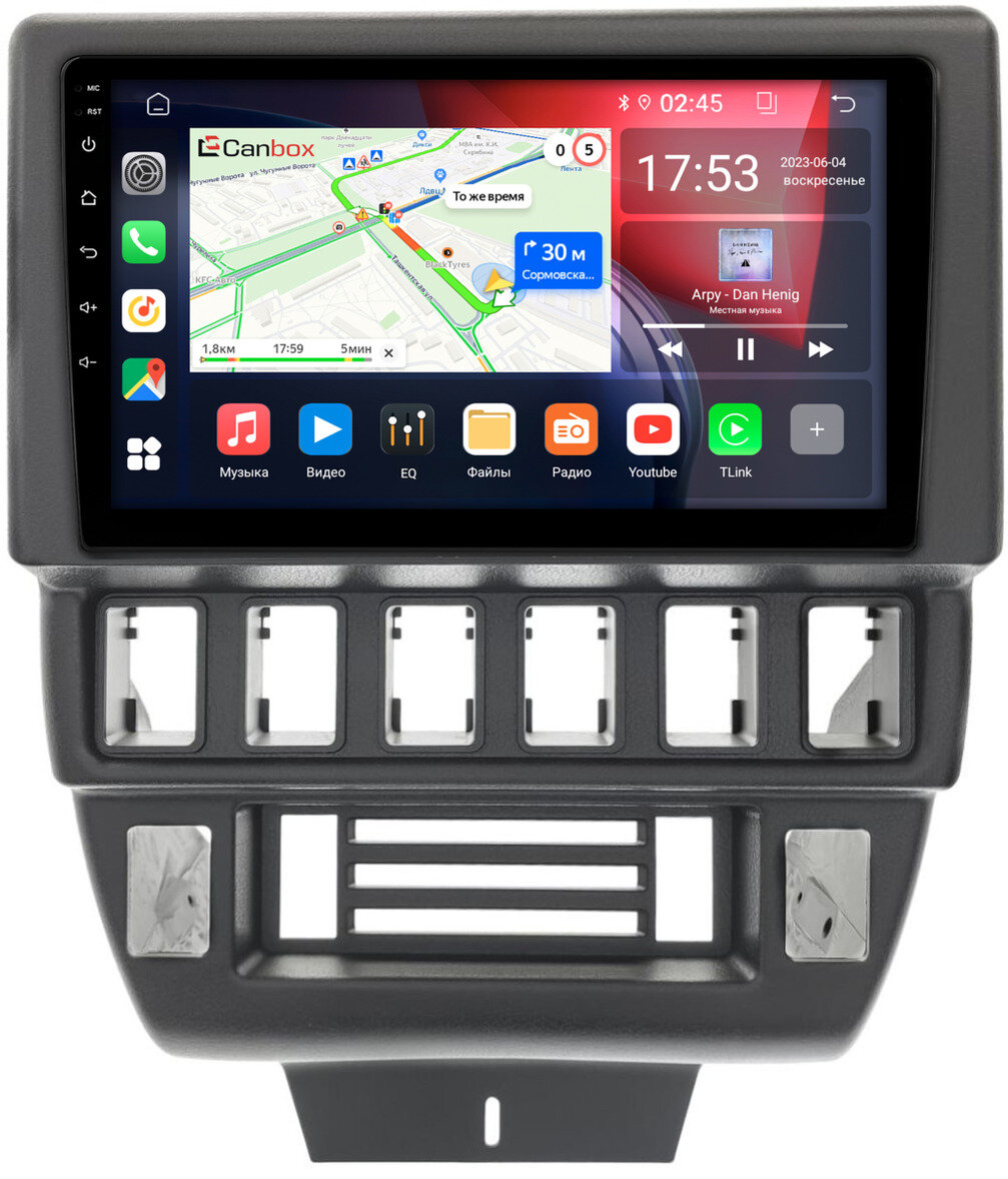 Штатная магнитола Canbox GT9-1627 для Lada Niva 2121, 2131 (4x4), ВИС 2346 1993-2019 на Android 10 (IPS, DSP, CarPlay)