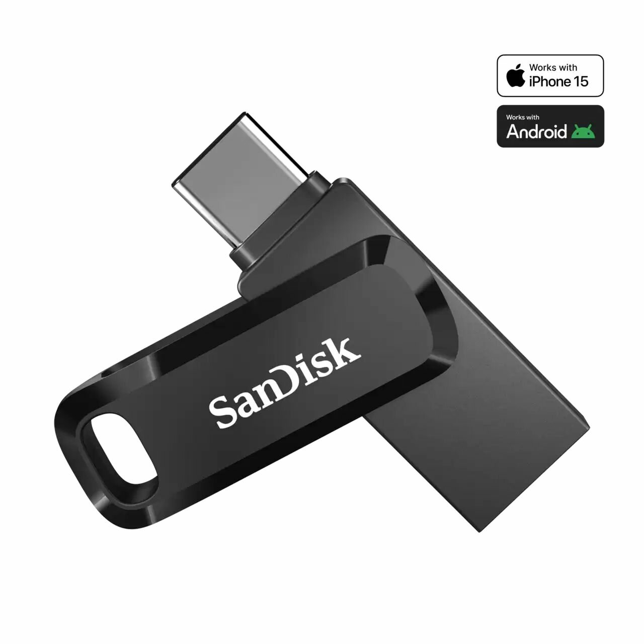 Флеш-накопитель SanDisk Ultra Dual Drive Go USB Type-C Flash Drive 32GB. Цвет: черный