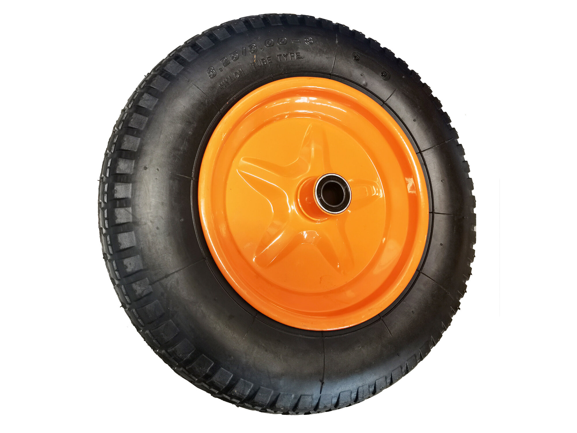 Колесо пневматическое 3.25-8 (г/п 150кг, Ф 340мм) (под ось 20мм)