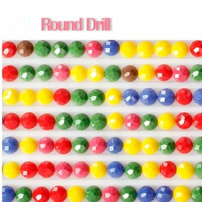 Huacan набор страз для алмазной живописи 447 цветов Красный, 447x1bag, Round Drills