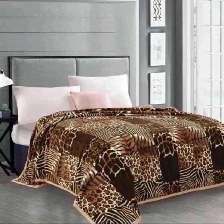 Флисовый мягкий плед покрывало на кровать 200х220 см