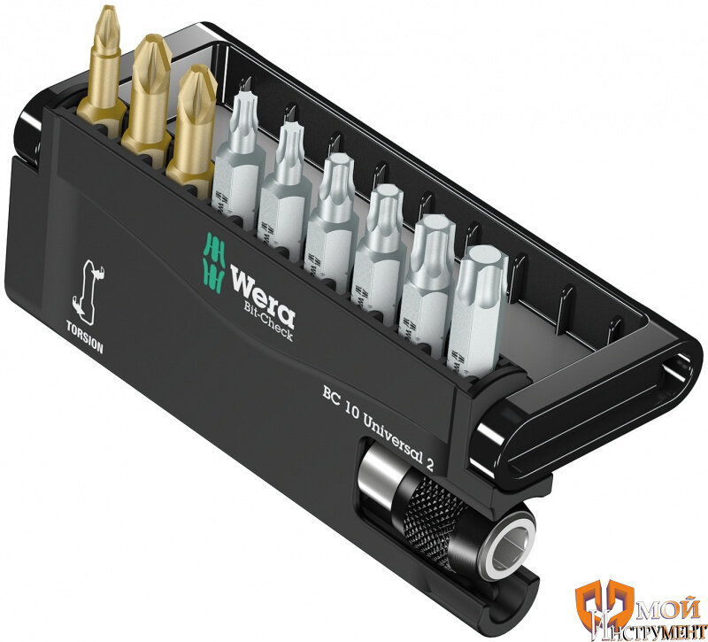 Наборы бит WERA 134200 Набор Bit-Check 10 Universal 2 WERA