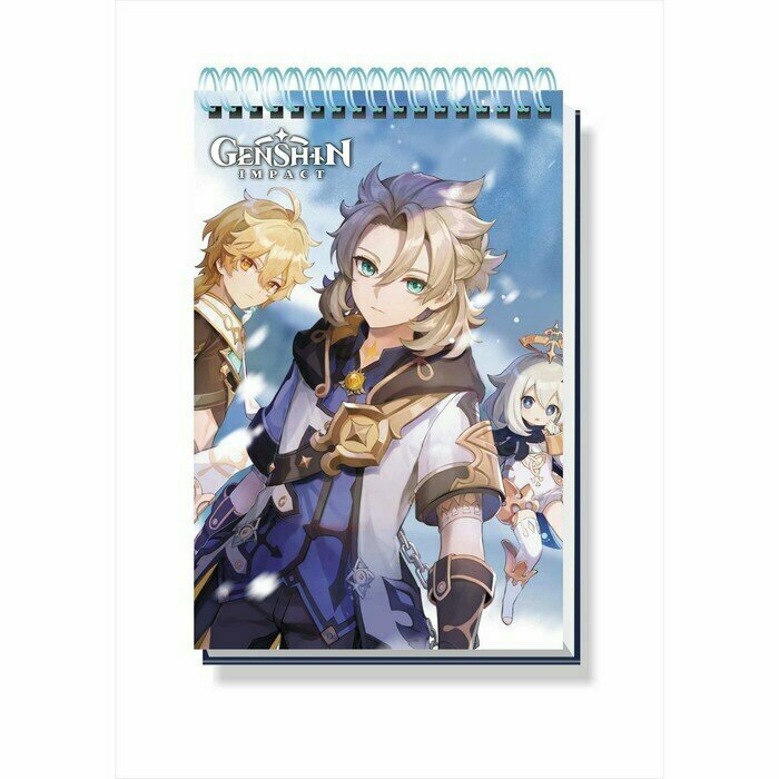 Творческий блокнот Origami Genshin Impact Таинственные секреты со стикерами и переводными татуировками А5 08224