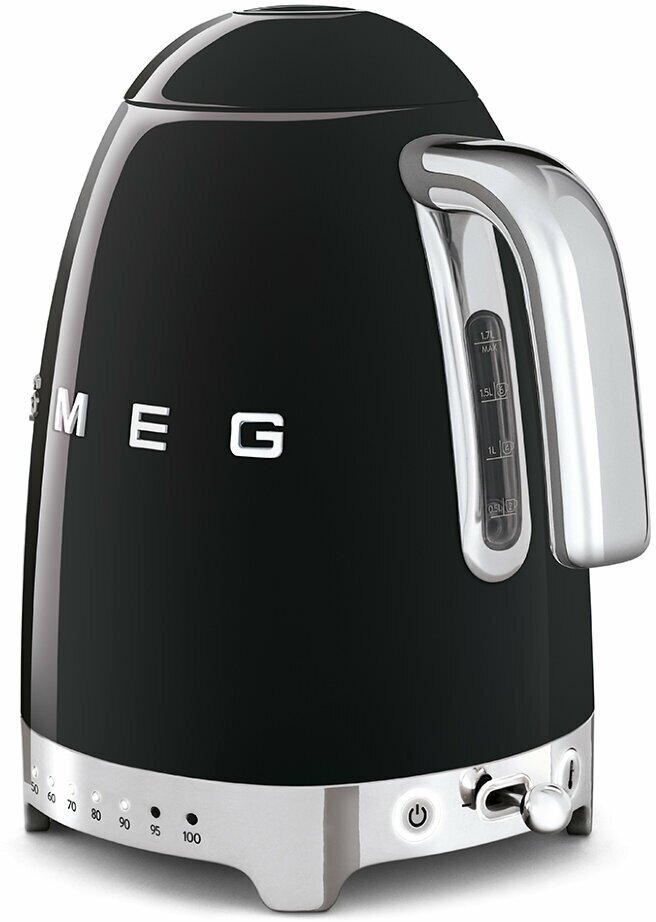 Электрочайник Smeg "KLF04BLEU", нержавеющая сталь, 2400Вт, 1,7л, 7 температурных режимов