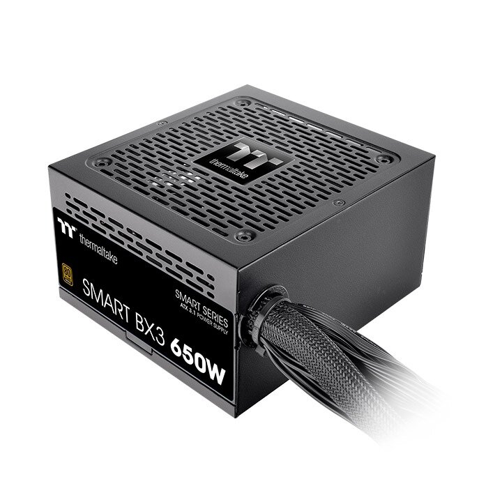 Thermaltake Блок питания 650Вт Thermaltake Smart BX3 650W PS-SPD-0650NNFABE-3 ATX12V V3.1 (24+4/8+6/8pin, вентилятор d120мм) + кабель питания (ret)
