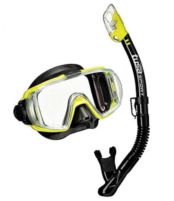 Комплект маска трубка в сумке Tusa UC-3125 Black Series