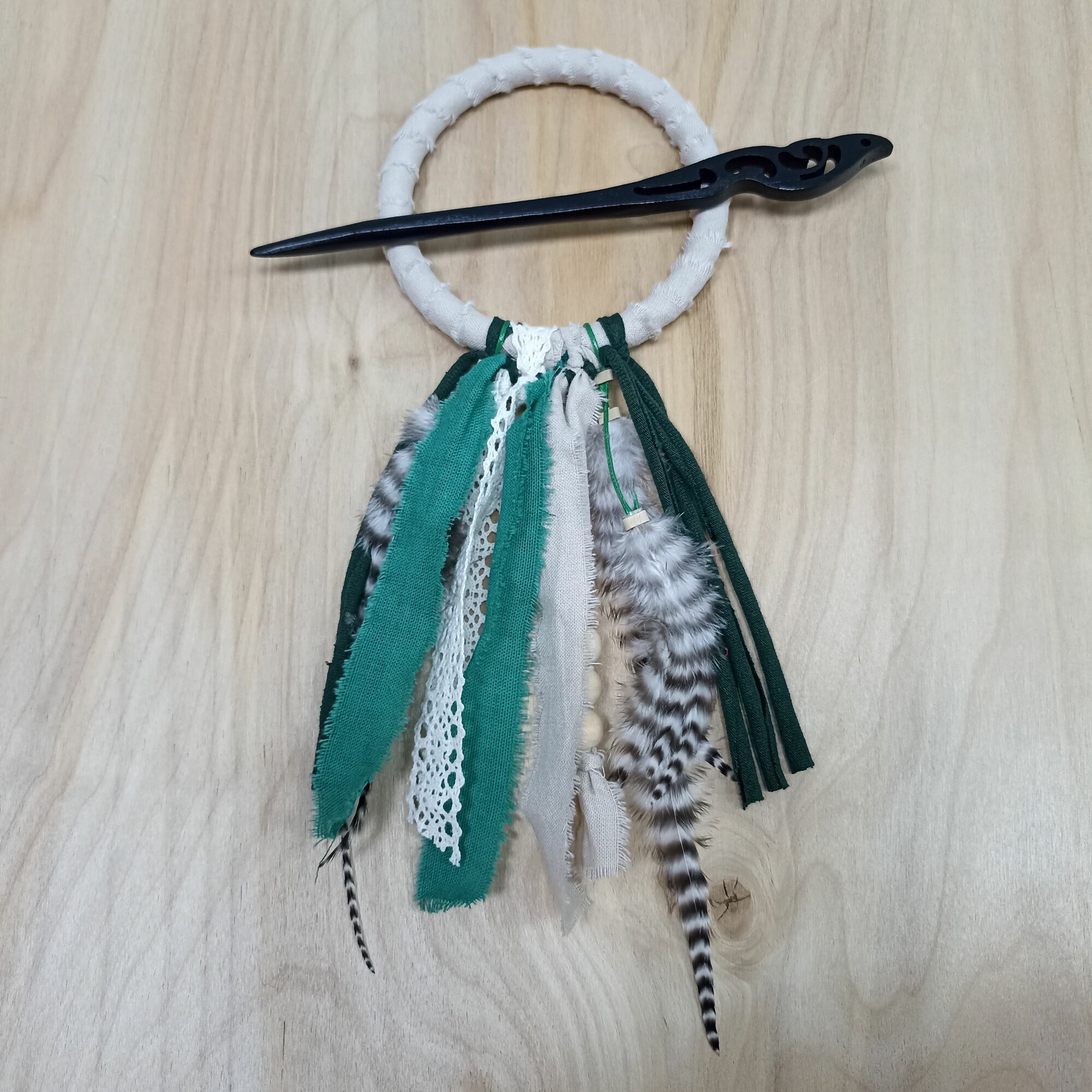 Фибула заколка для дредов