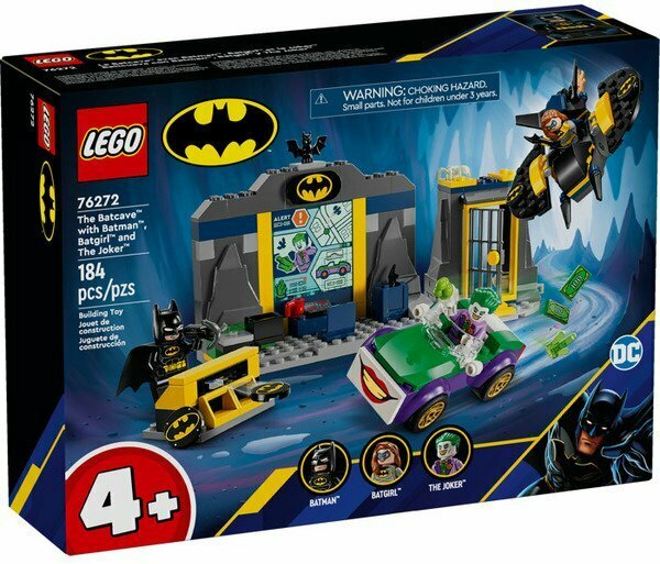 Конструктор LEGO Super Heroes 76272 Бэтпещера с Бэтменом, Бэтгерл и Джокером (Lego 76272)