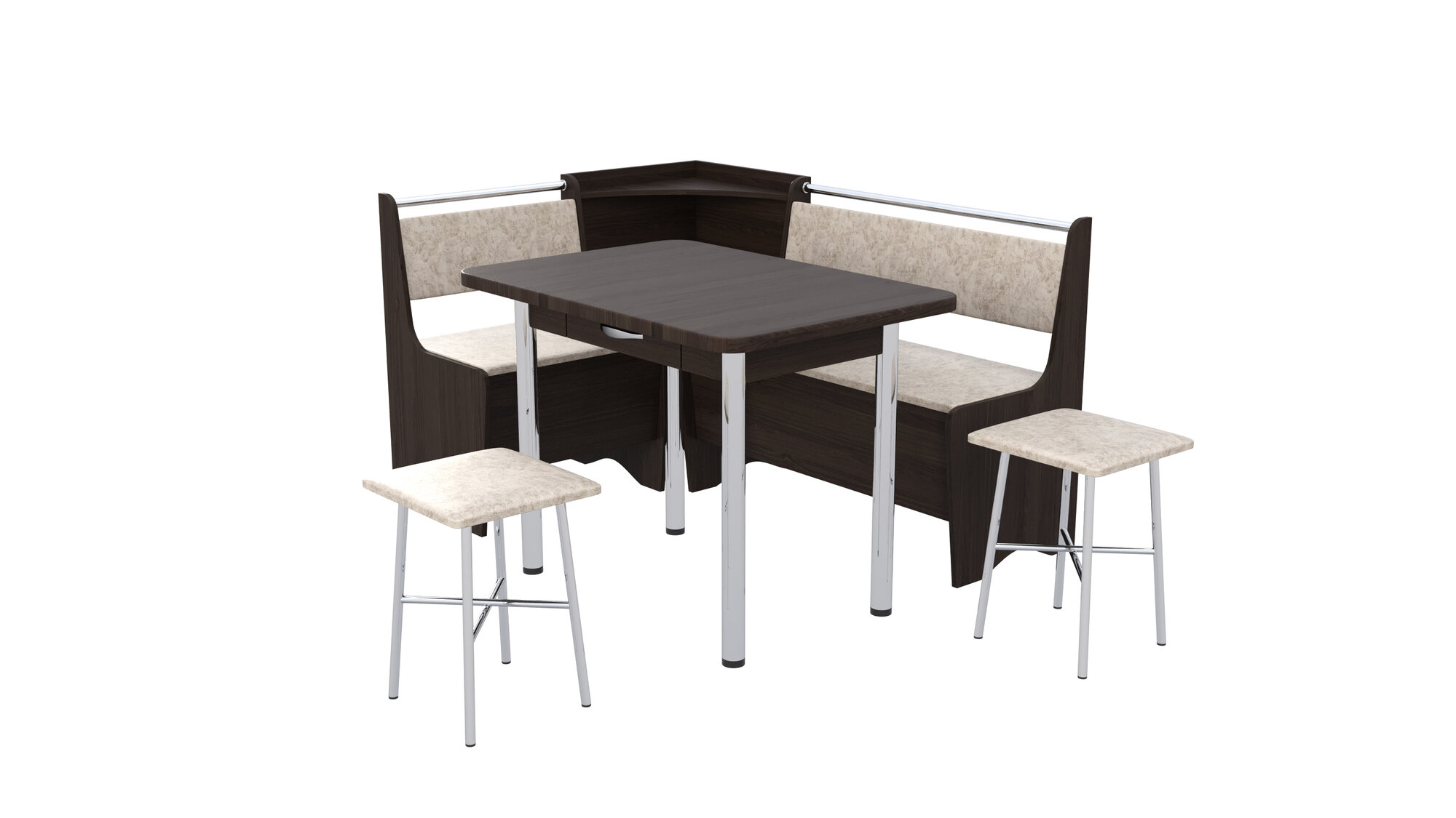 Уголок кухонный Уют -1 арском венге, антивандальная ткань