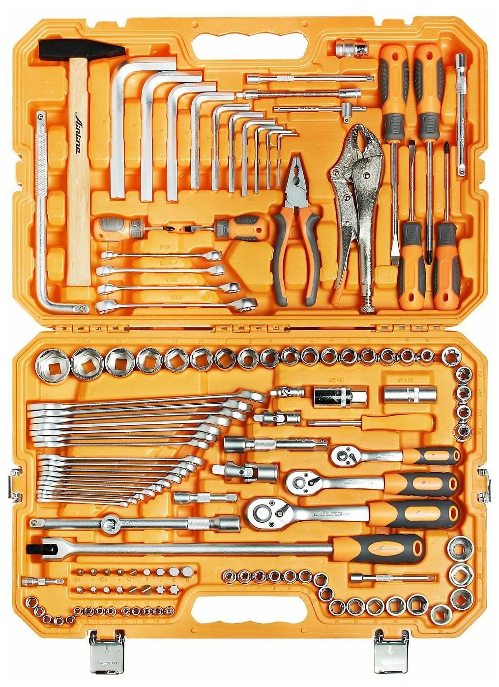 Набор инструментов универсальный 132 предмета, пласт. кейс AIRLINE AT-132-09