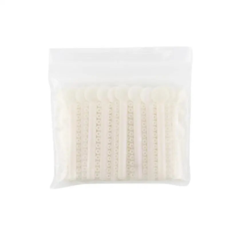 Ортодонтические лигатуры Xceldent, резиновые, 38 цветов 3-White