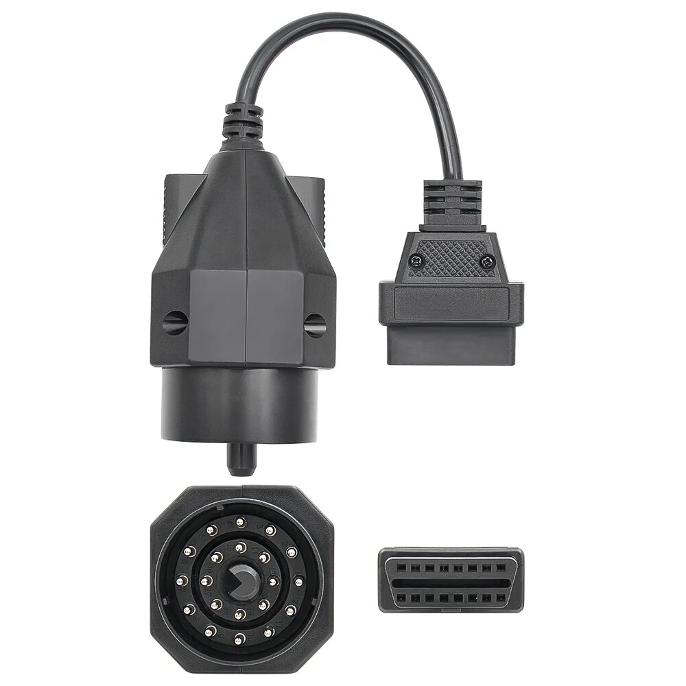 Адаптер OBD на OBD2 для 20-контактного разъема на 16-контактный разъем OBD2 (женский) для e36, e39, X5, Z3 и всех автомобилей с 20-контактным разъемом OBD2, диагностический кабель для автомобилей.