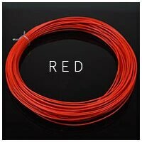 Птфэ посеребренный провод 1 метр Red, 2 mm2