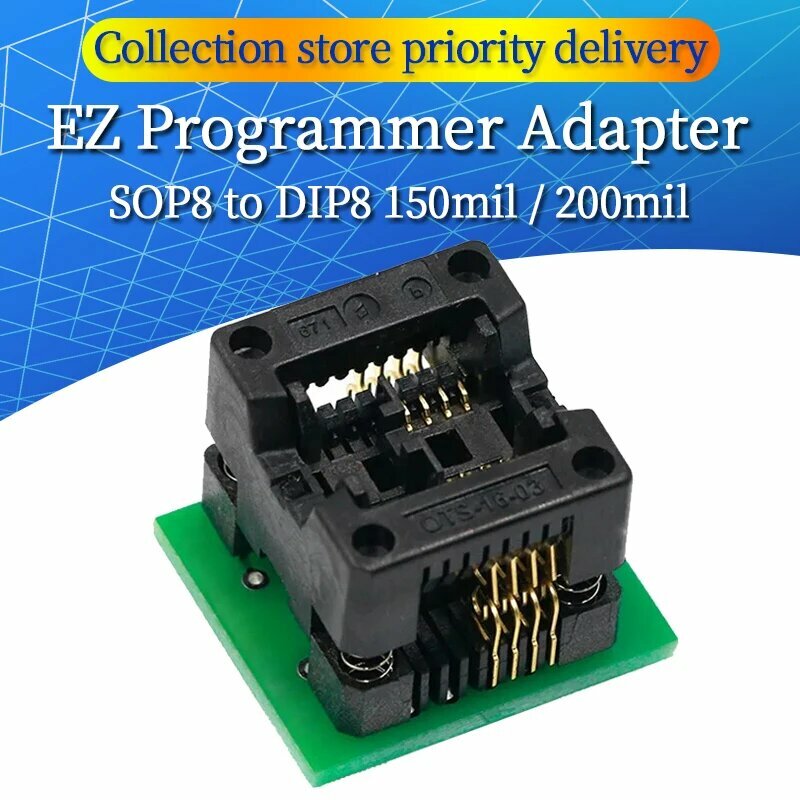 Liludin SOIC8 SOP8 to DIP8 EZ Programmer Adapter 150MiL