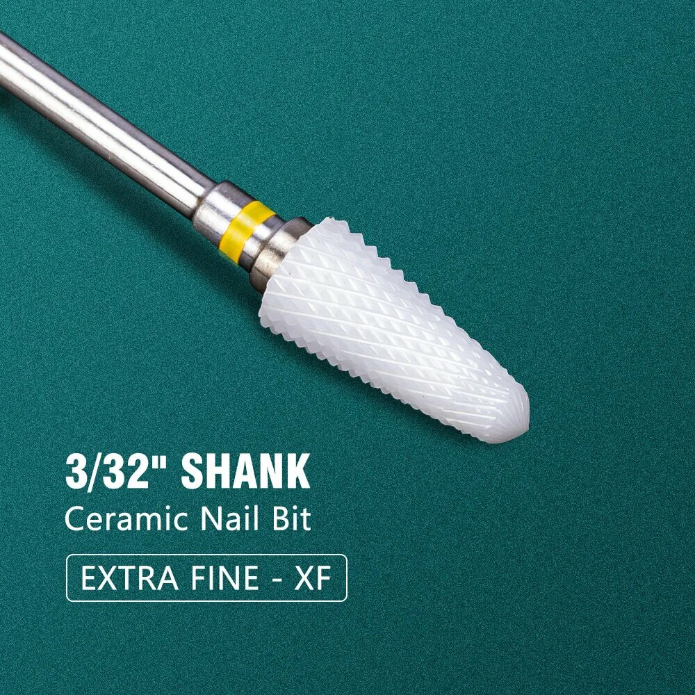 Керамическое сверло для ногтей 3/32" Shank, Extra Fine - XF, Цвет: 25