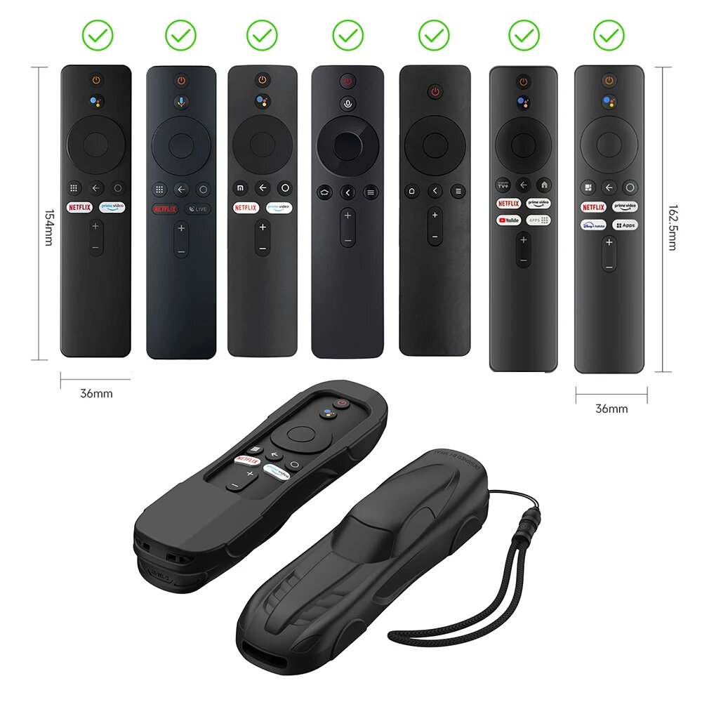Силиконовый чехол для пульта Xiaomi Mi TV Box S 2 Stick 4K