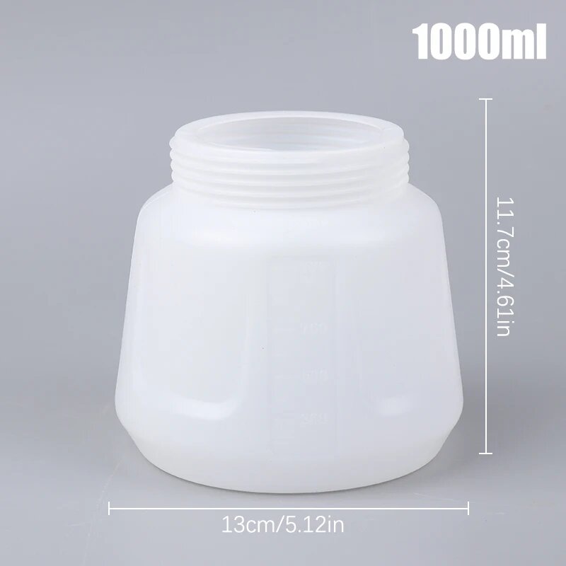 Прочные контейнеры для краски, контейнер для распылителя краски, аксессуары для распылителя краски, портативный контейнер для краски, дополнительный контейнер 800/1000 мл 1000ml plastic