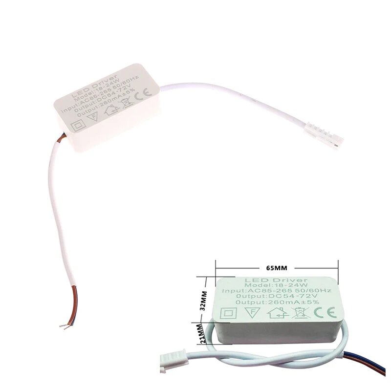 LED драйвер трансформатор постоянного тока 18-24W