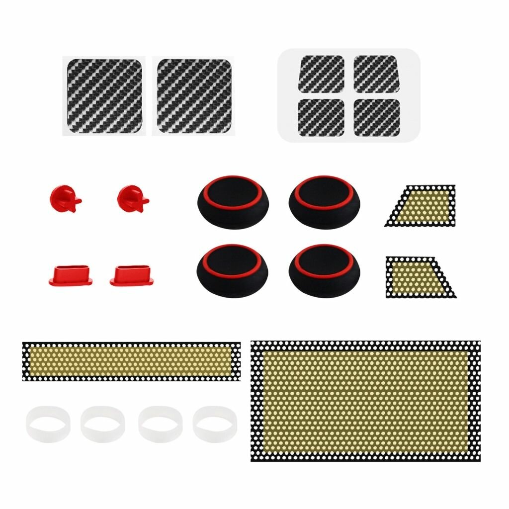 Набор средств защиты хоста, пылезащитные заглушки с кнопками, наклейки на трекпад, силиконовая крышка-рокер, игровой аксессуар для Steam Deck