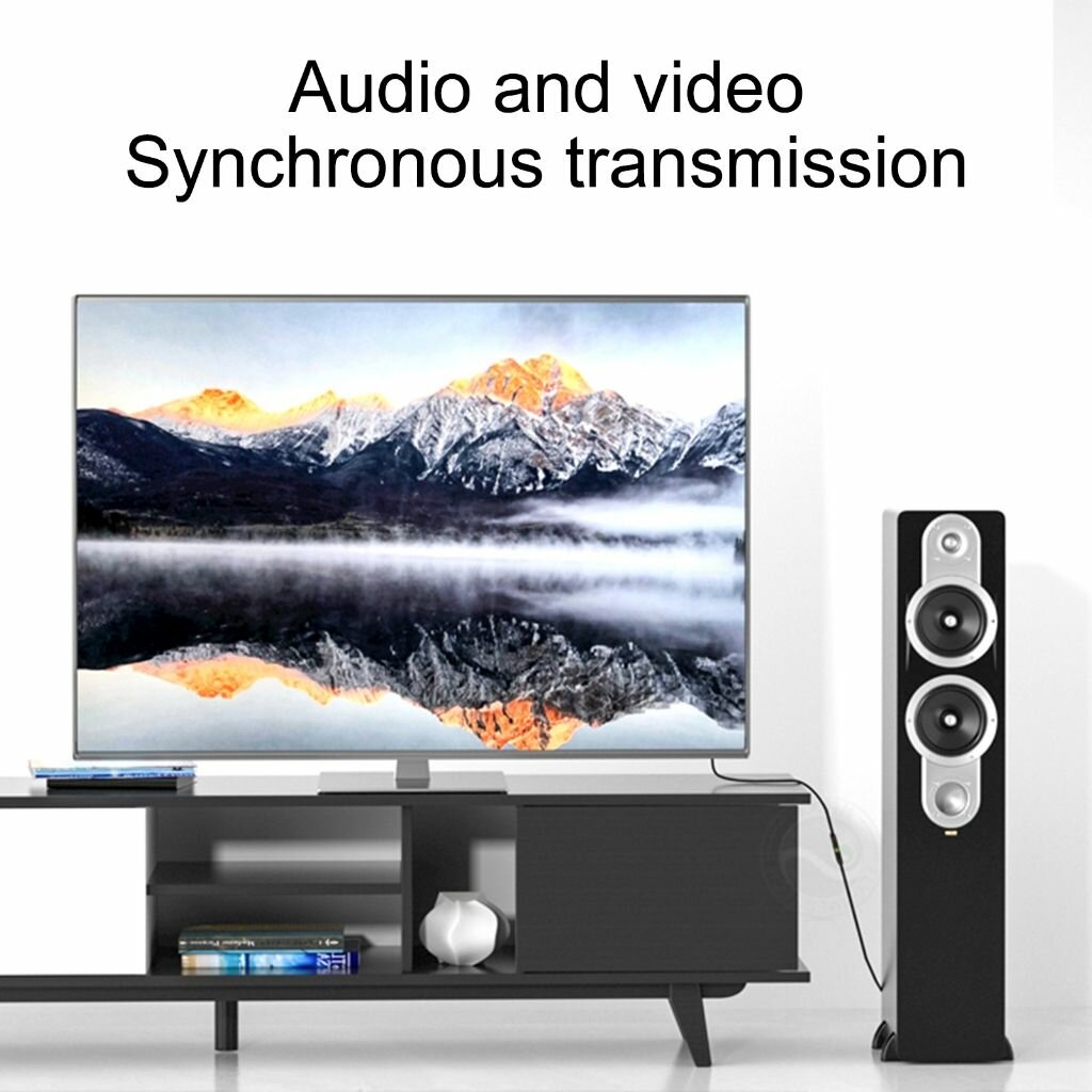 2 шт. RCA удлинитель аудио кабель 50 см черный