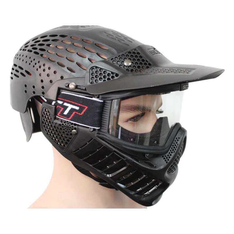 Пейнтбольная маска Spunky SCOTT Черный, Black Full Coverage